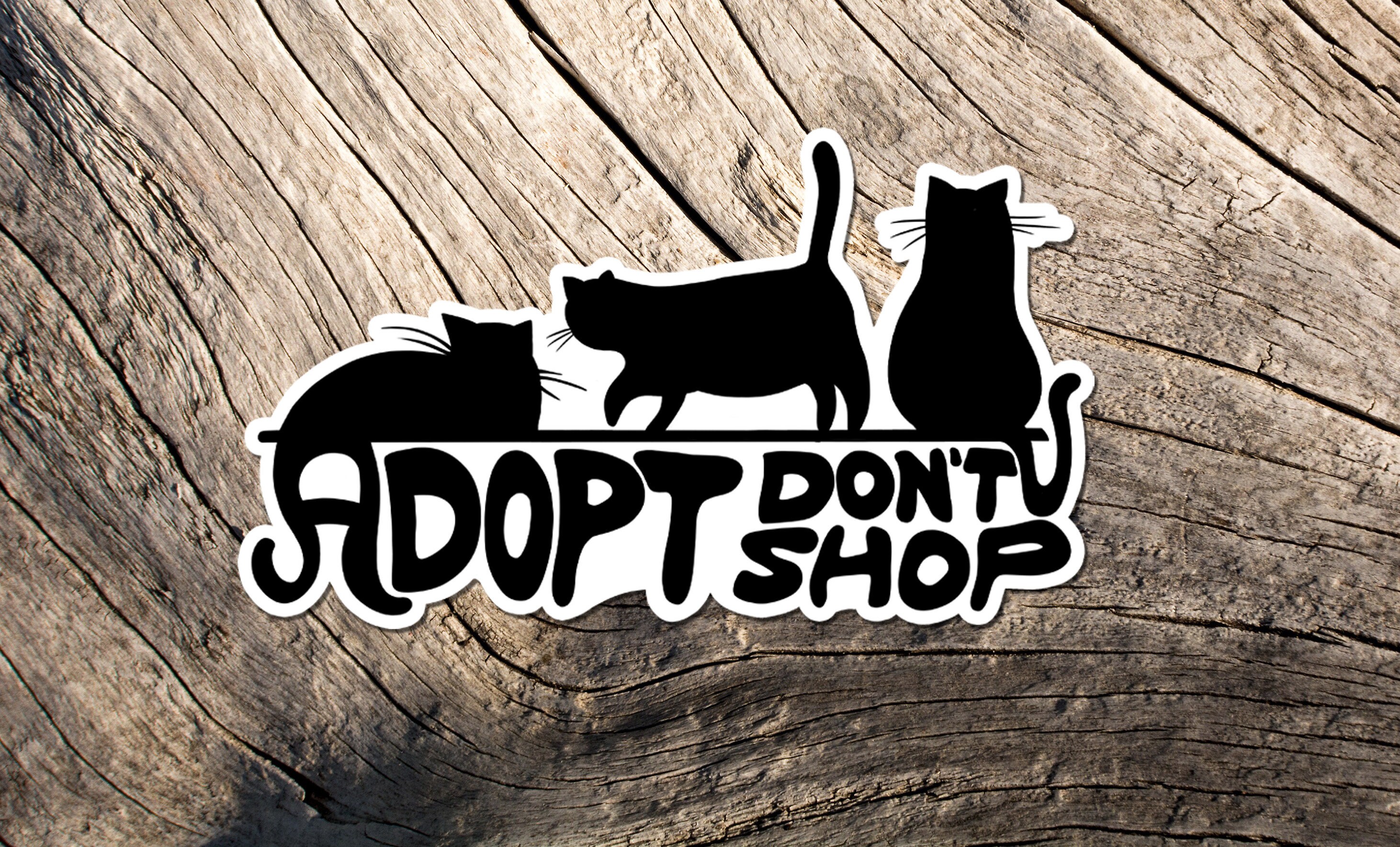 Animal Rescue Sticker Adopt Don't Shop Animal Rights - Etsy