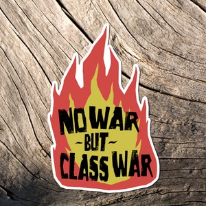 No War but Class War Sticker Laptop Skin Laptop Stickers - Etsy