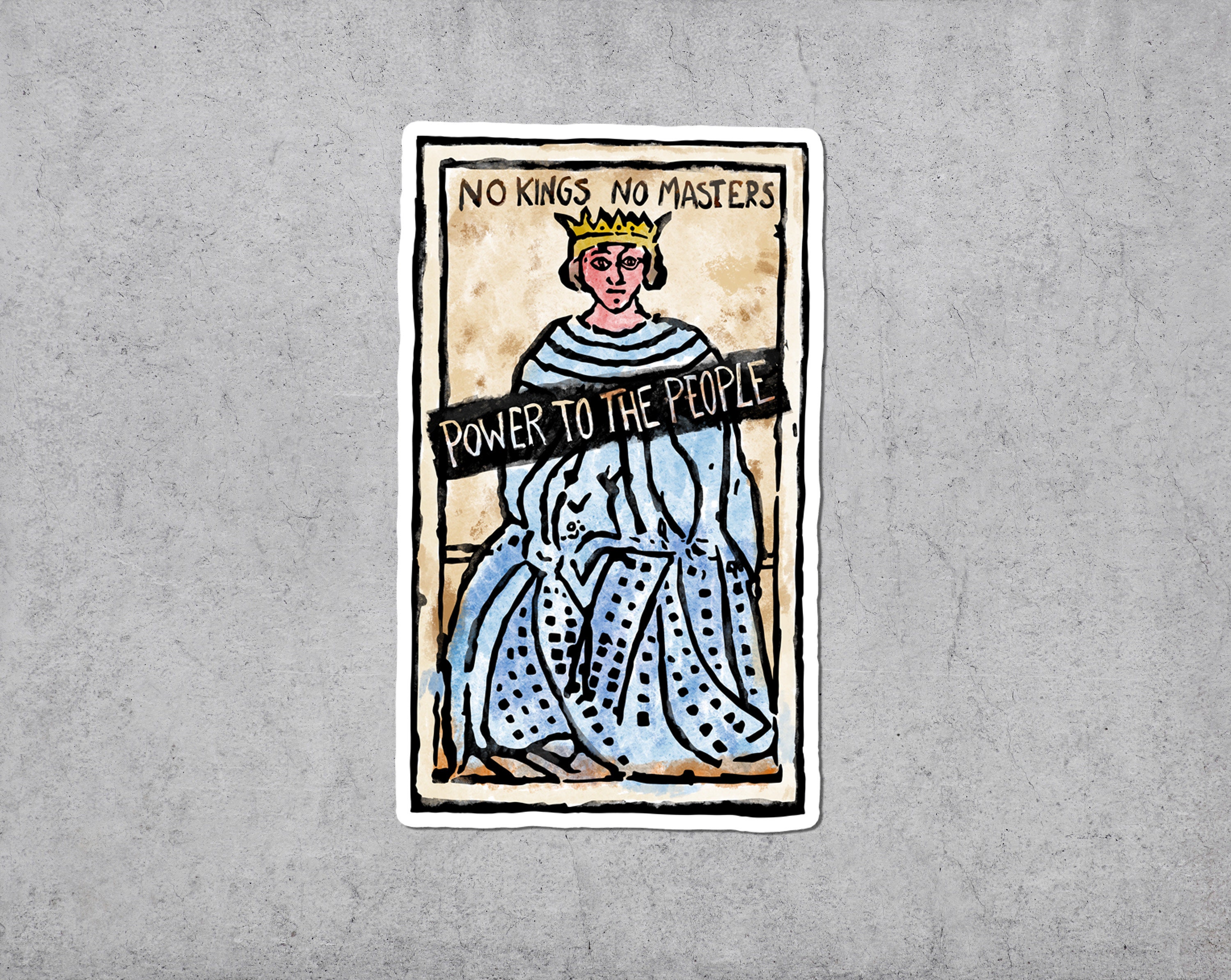 No Kings No Masters Sticker Socialism Vinyl Stickers - Etsy