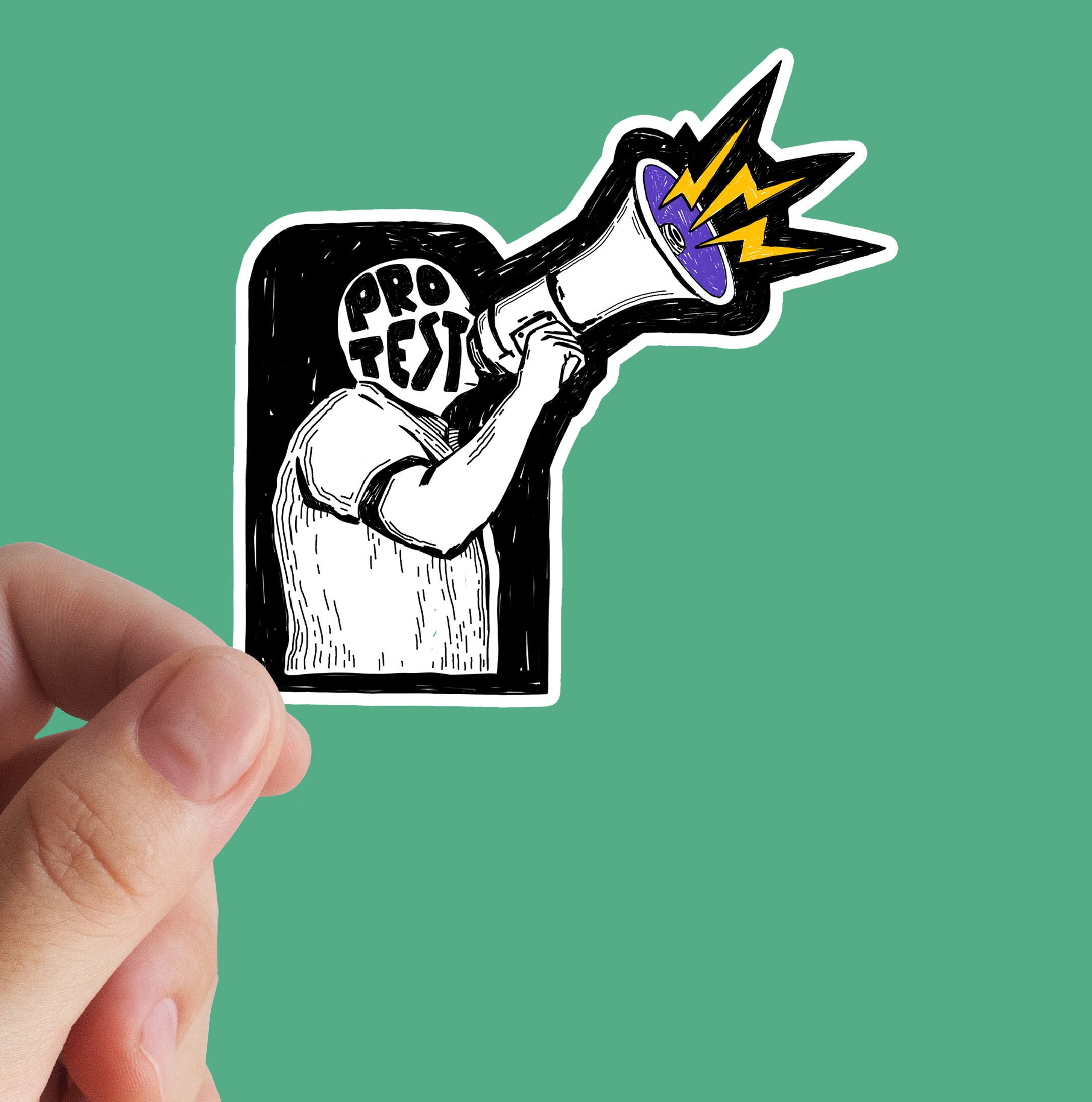 Protest Sticker Anticapitalism Vinyl Stickers Decal | Etsy