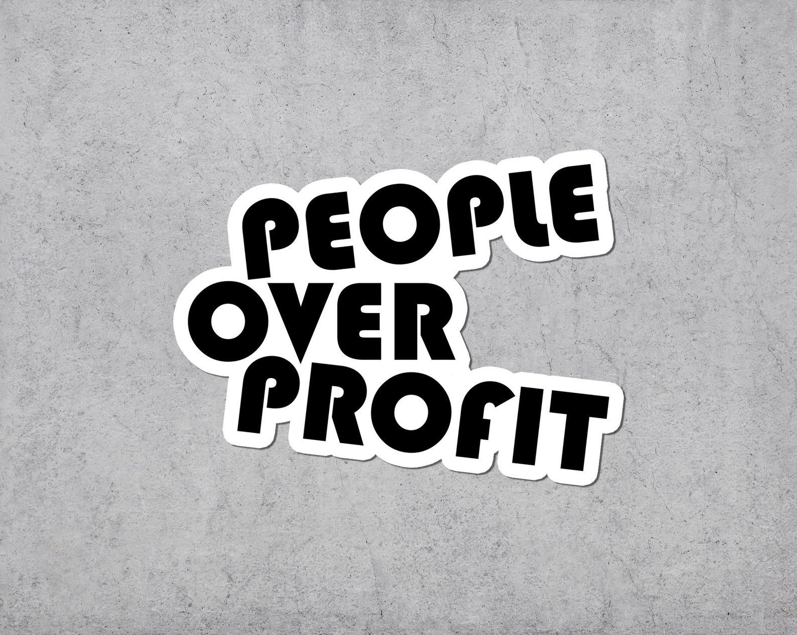 People Over Profit Sticker Anti Capitalism Vinyl Sticker - Etsy