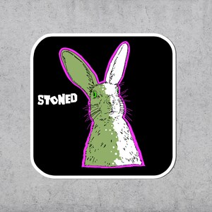 Stoned Sticker Psychedelic Hippie Laptop Decals Stoner Vinyl Decal ...