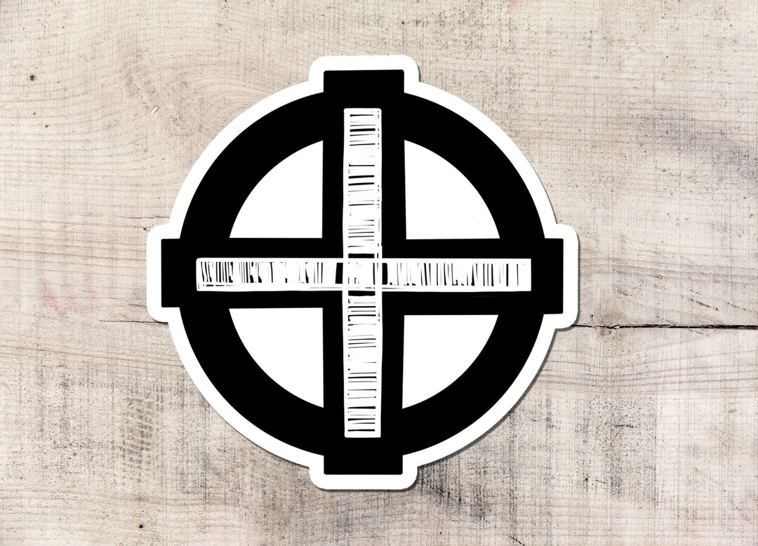 Solar Cross Sticker, Vinyl Sticker, Decals, Magic Symbol, Protection ...