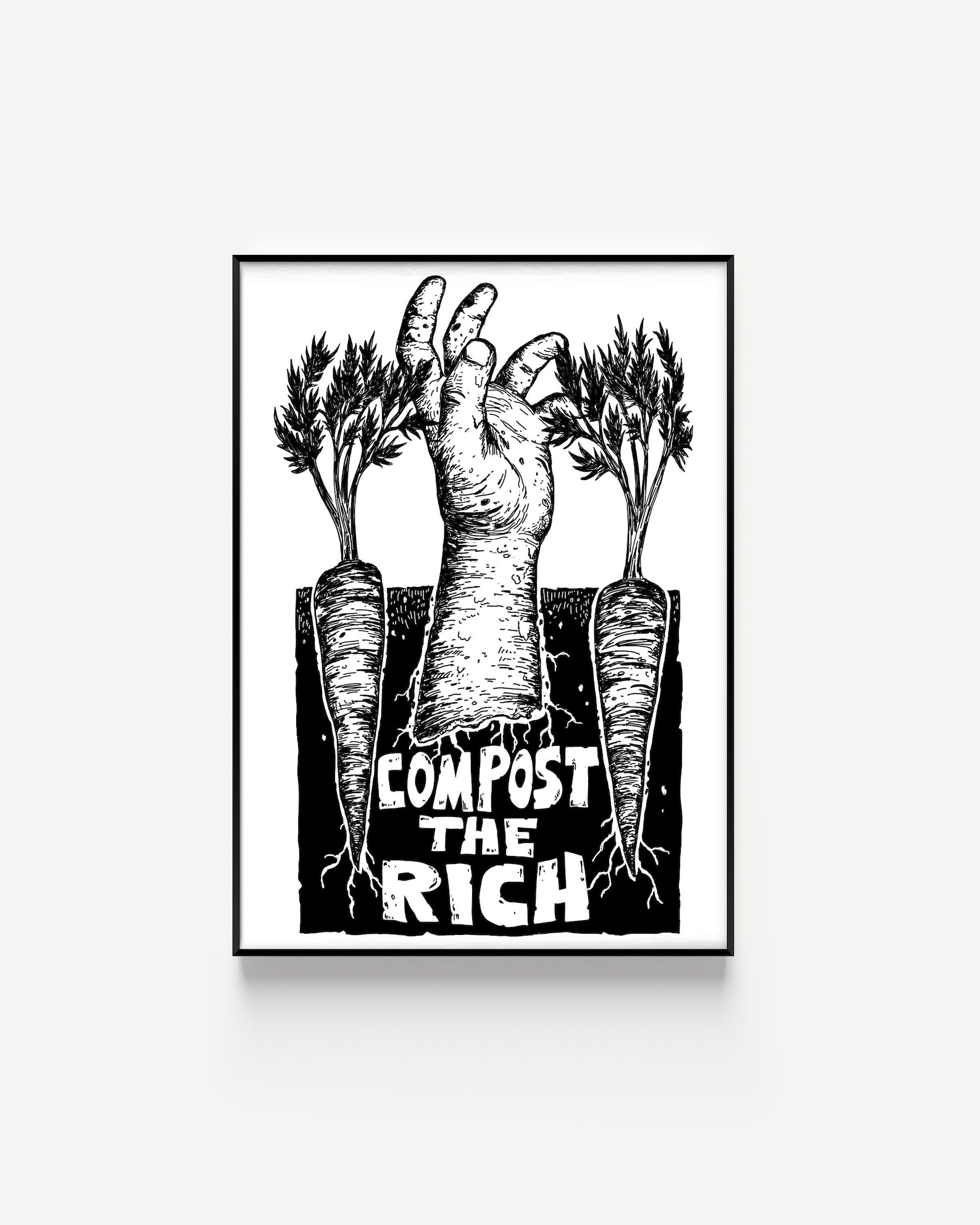 Compost the Rich Poster Leftist Art Print Anticapitalism - Etsy Australia