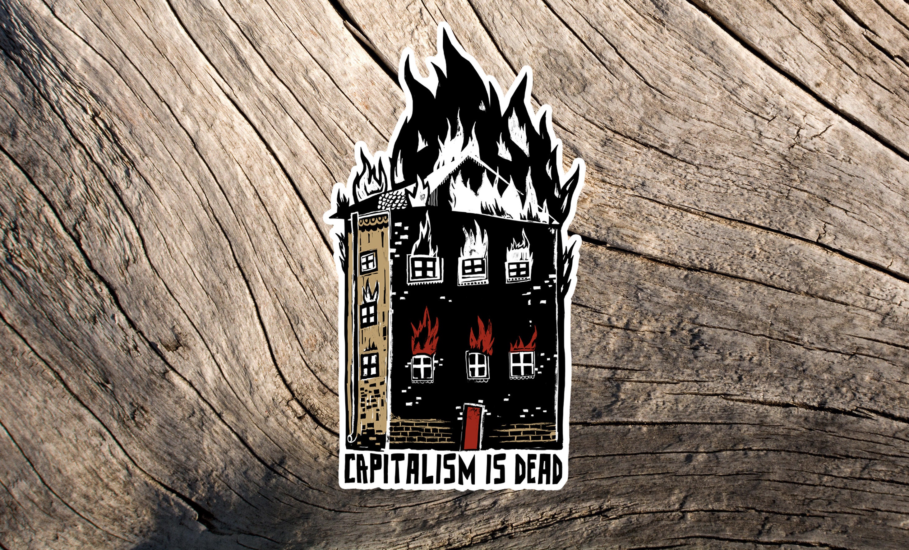 Capitalism is Dead Sticker Socialism Vinyl Stickers | Etsy