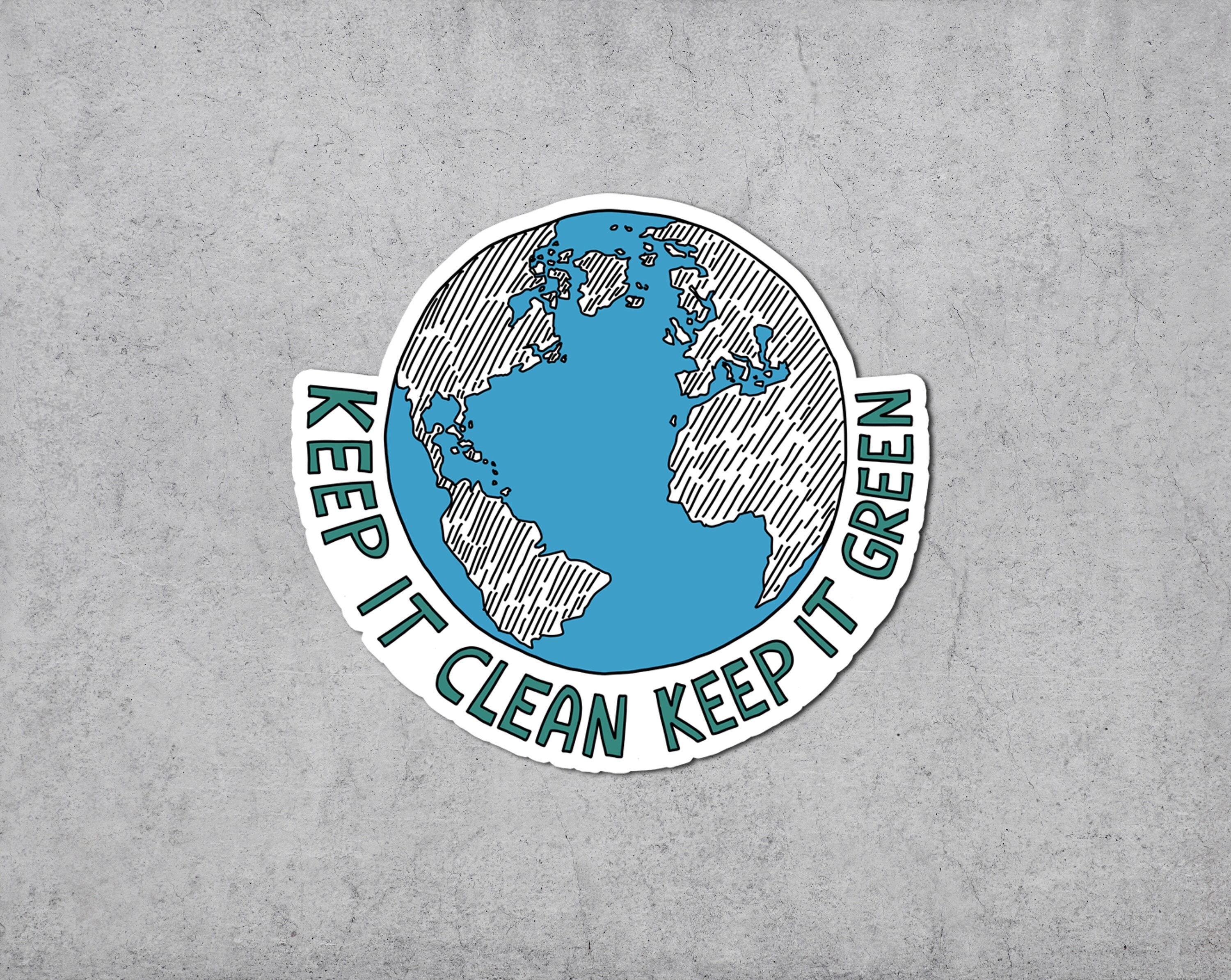 Erde Sticker Aktivist Rechte Vinyl Sticker Umwelt Planet | Etsy