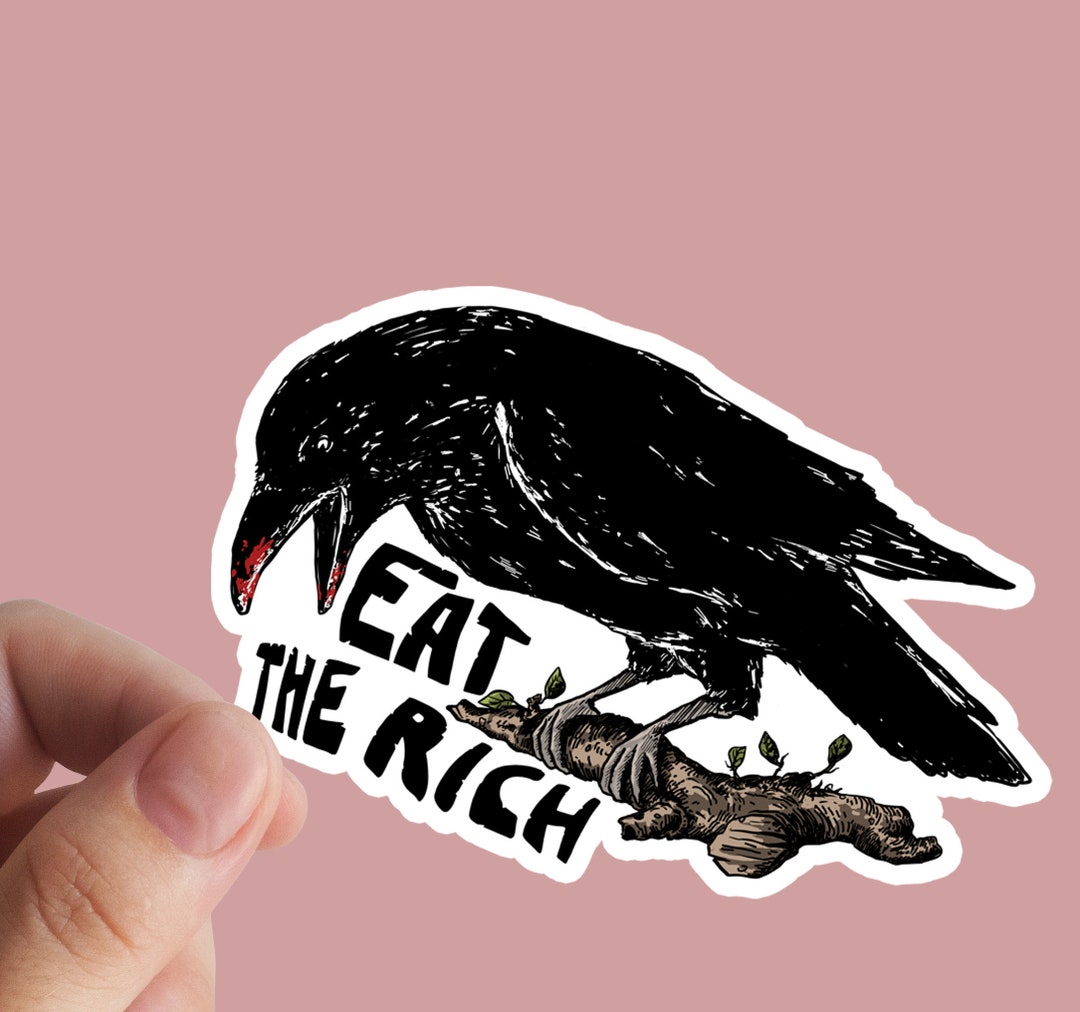 Eat the Rich Sticker Vinyl Sticker Anarchy Communist Eat - Etsy