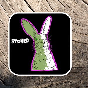 Stoned Sticker Psychedelic Hippie Laptop Decals Stoner Vinyl Decal ...