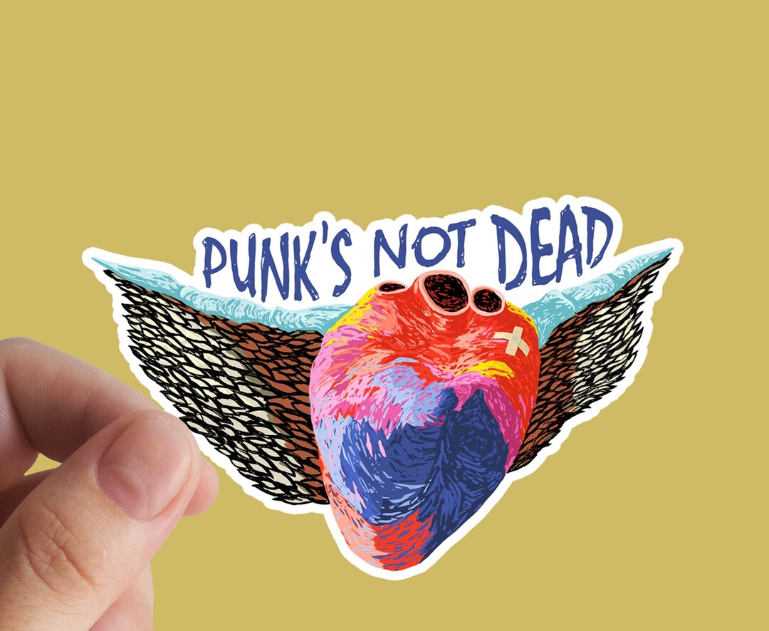 Punks Not Dead Sticker, Punk, Anarchist, Rock, Anti Capitalism, Leftist ...