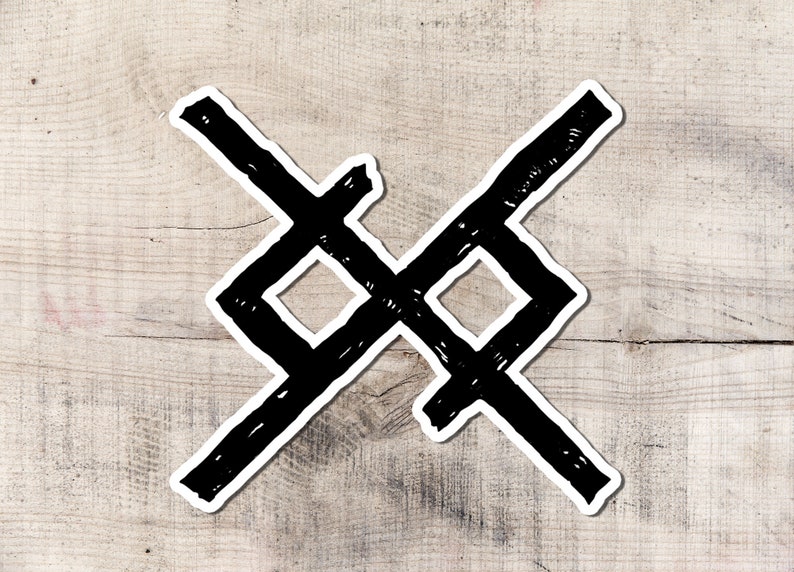 Eternal Love Rune Sticker Viking Rune Love Rune Vinyl - Etsy