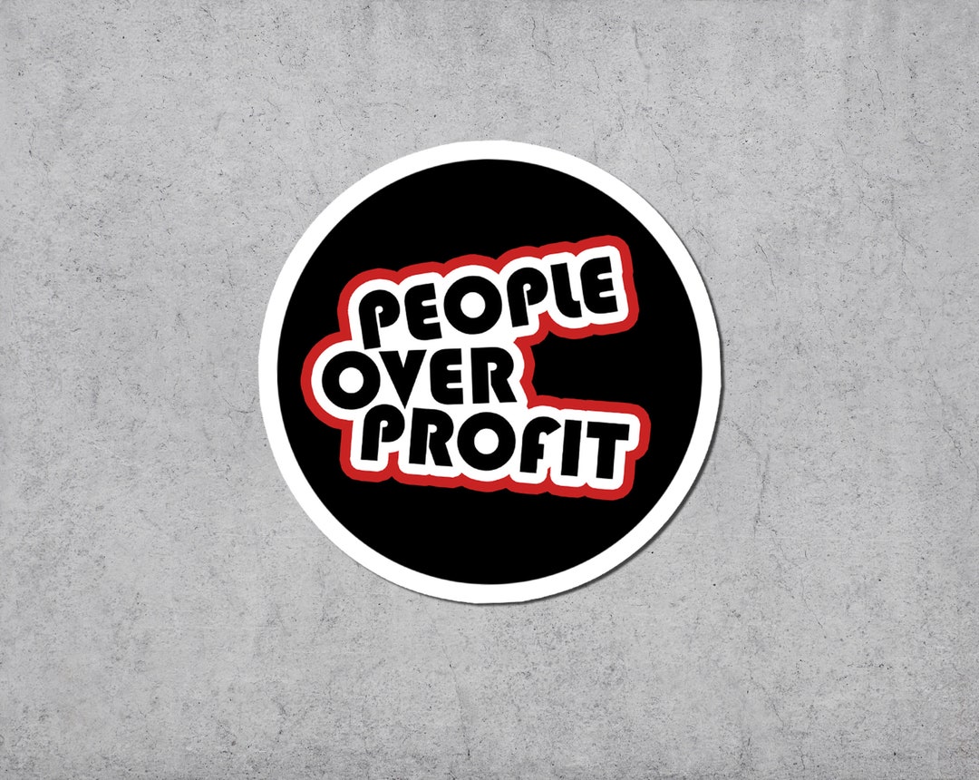 People Over Profit Sticker, Marxism, Vinyl Sticker, Socialism ...