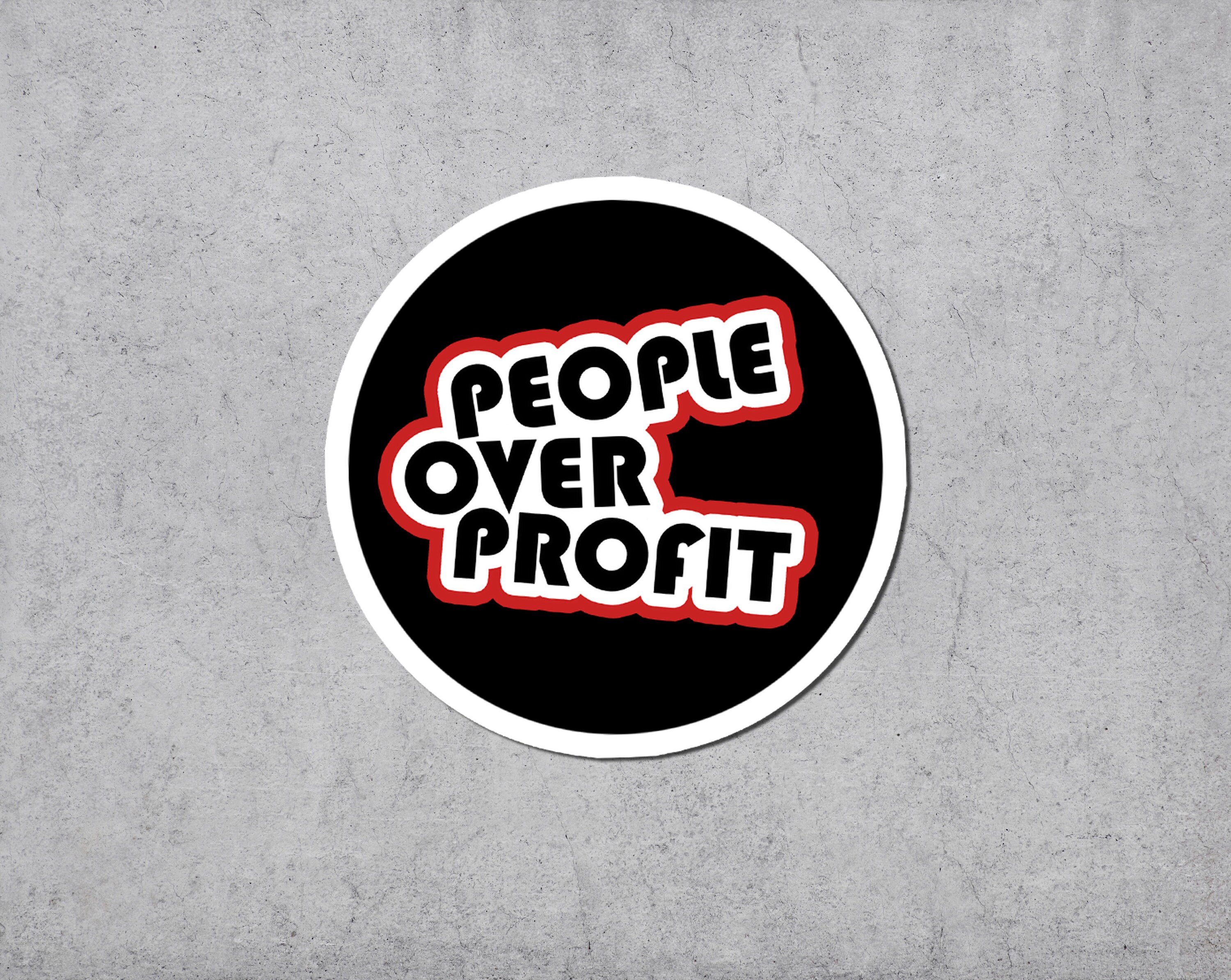 People Over Profit Sticker Marxism Vinyl Sticker Socialism | Etsy
