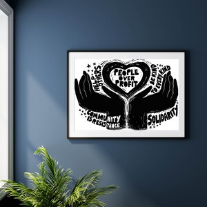 Activism Print, Art Print, Leftist, Anti Capitalism, Socialist ...