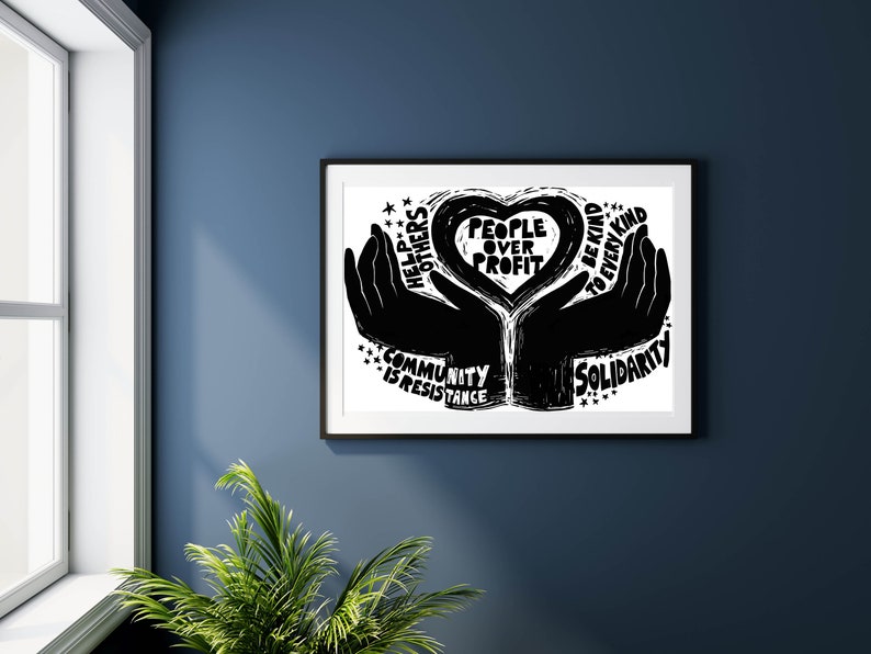 Activism Print, Art Print, Leftist, Anti Capitalism, Socialist ...