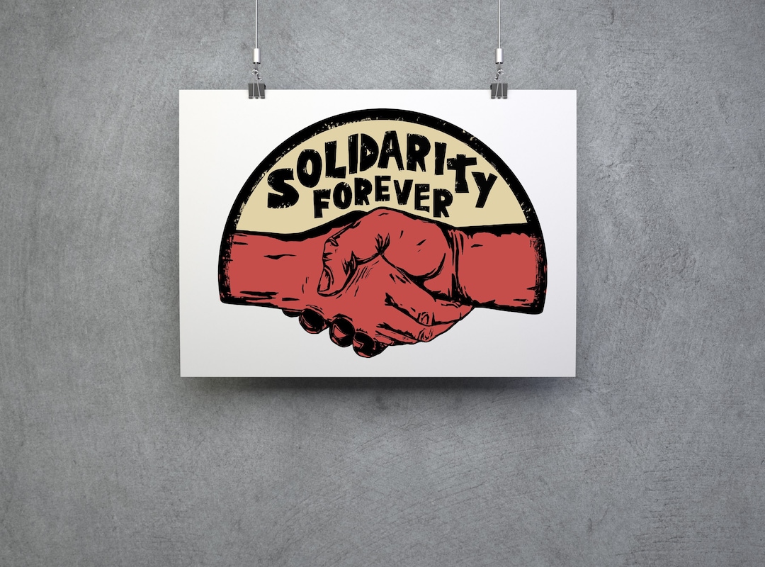 Solidarity Forever Print, Leftist, Labor Union, Art Print ...