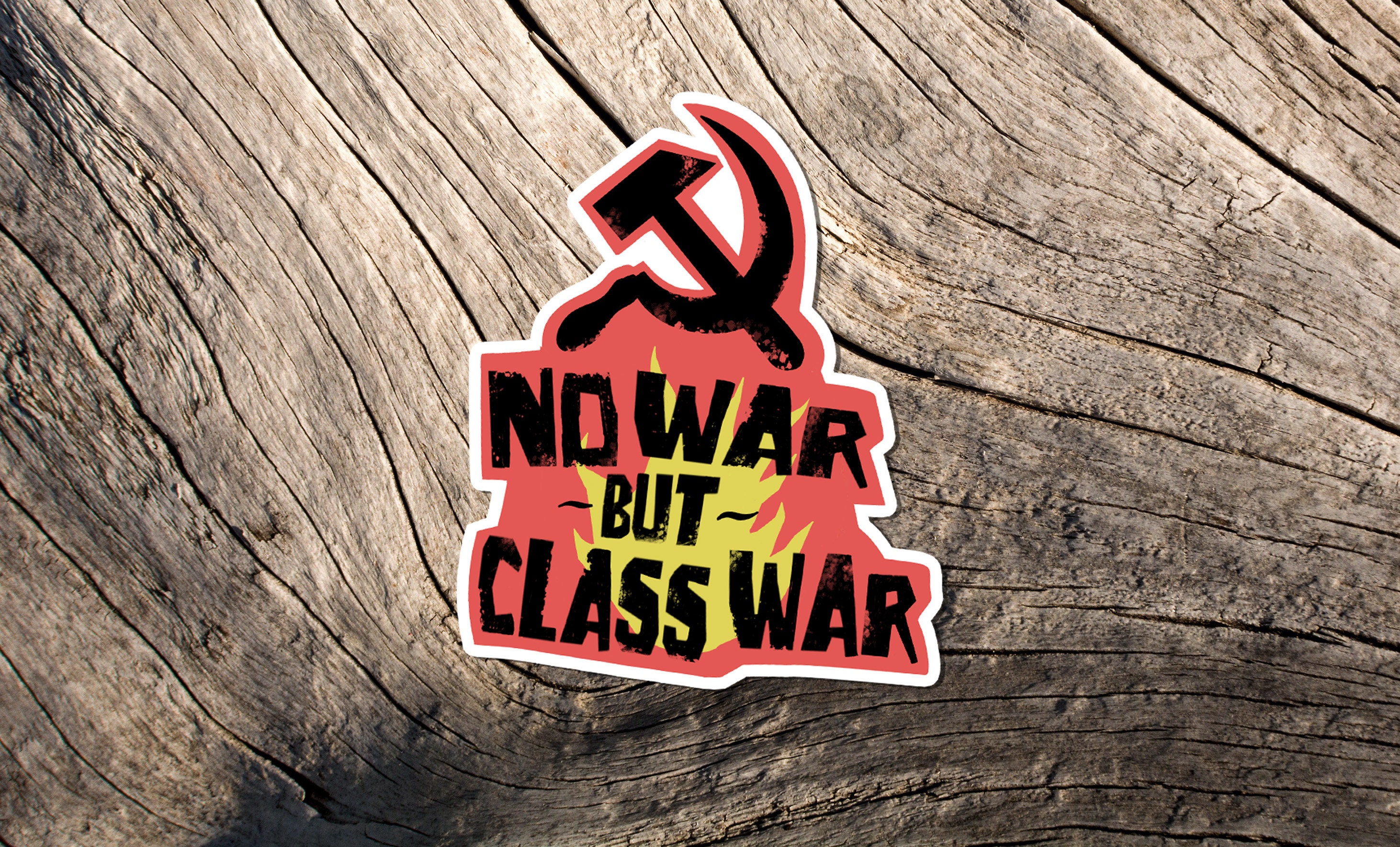 No War but Class War Sticker Anticapitalism Vinyl Stickers - Etsy