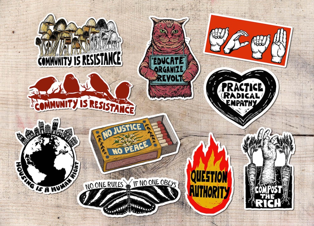 Activism Sticker Pack 9, Coupon, Bundle, Activist, Justice, 1312 - Etsy