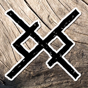 Eternal Love Rune Sticker, Viking Rune, Love Rune, Vinyl Sticker ...