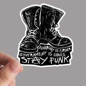 Anarchist Sticker, Anarchy, Punk, Anarchist, Rock, Anticapitalism, Riot ...