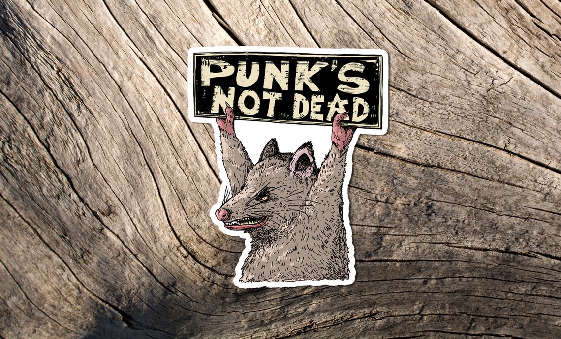 Punks Not Dead Sticker, Anarchy, Punk, Anarchist, Punk Rock, Socialist ...