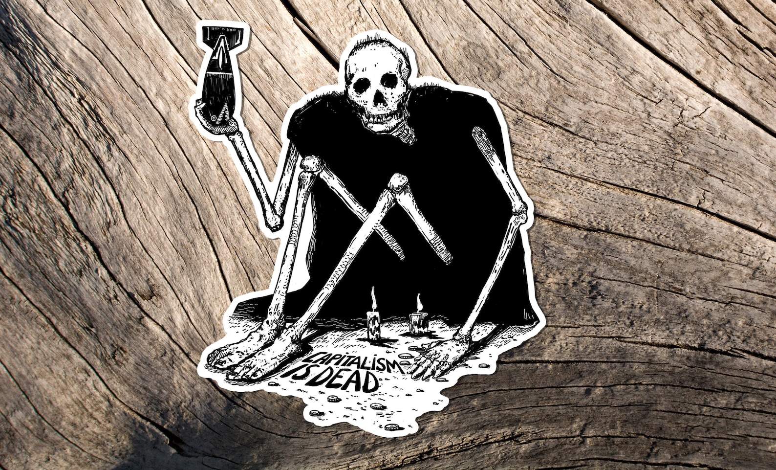 Capitalism is Dead Sticker Socialism Vinyl Stickers | Etsy