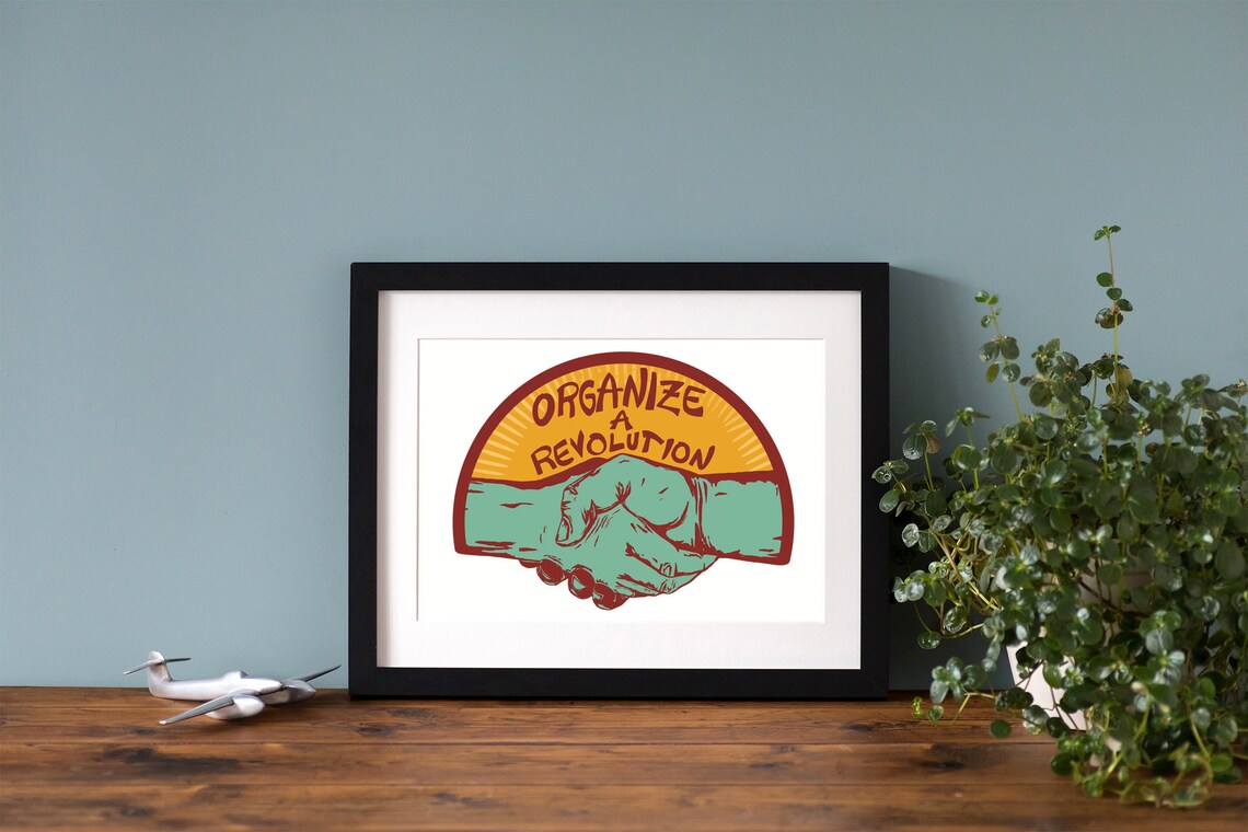 Revolution Print Leftist Resist Art Print Anticapitalism - Etsy