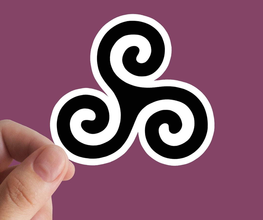 Celtic Triskelion Sticker, Triskelion, Vinyl Sticker, Decals, Magic ...
