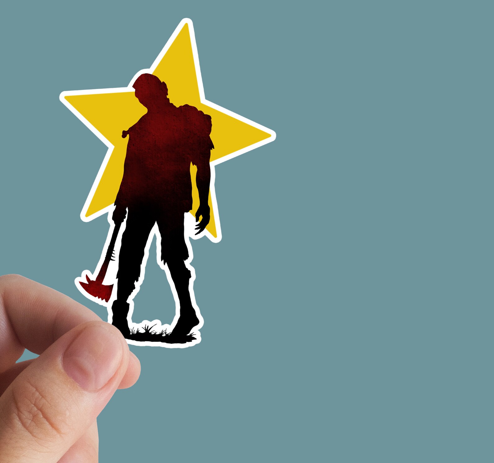 Zombie Sticker Monster Sticker Zombie Spooky Sticker - Etsy