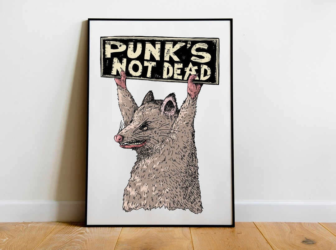 Punks Not Dead Print, Anarchist, Acab, Socialism, Resist, Eat the Rich ...