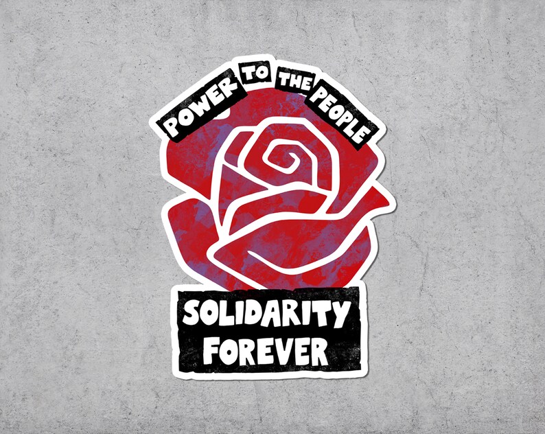 Solidarity Forever Sticker, Solidarity, Marxism, Leftist, Socialist ...