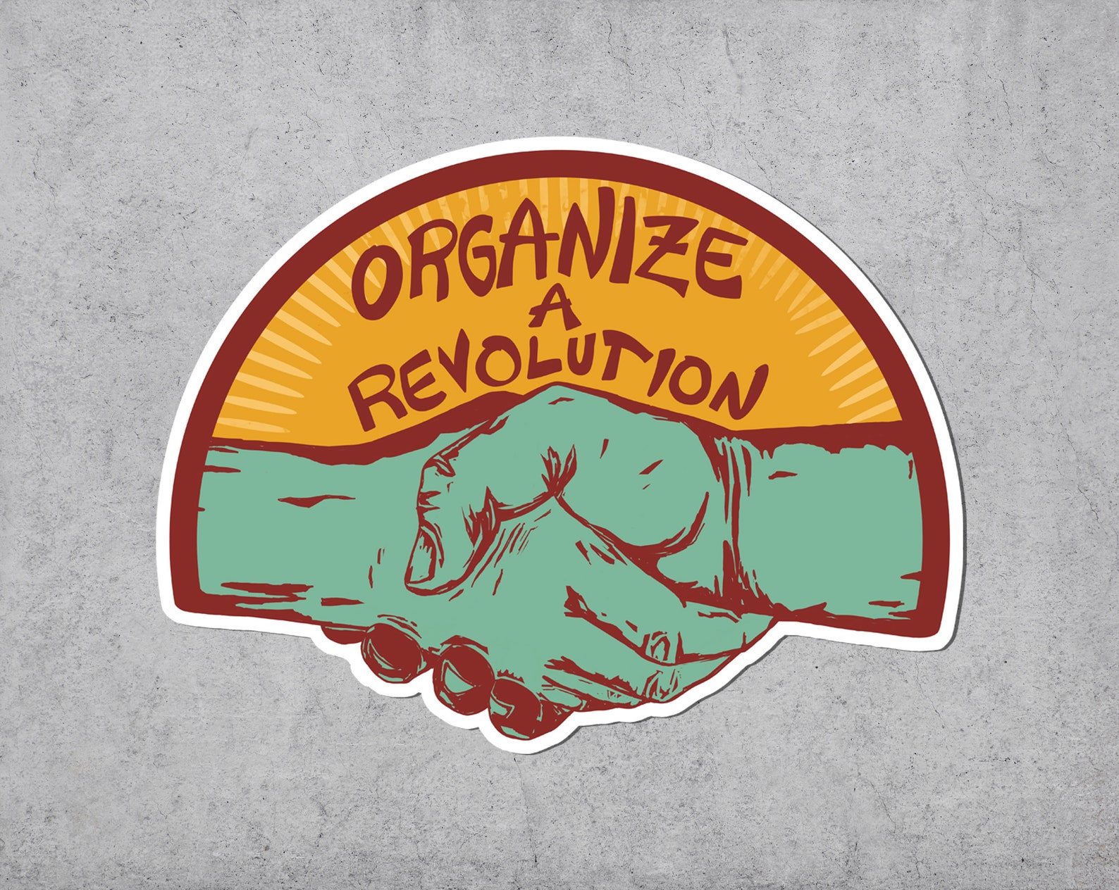 Organize A Revolution Sticker, Solidarity, Leftist, Socialist ...