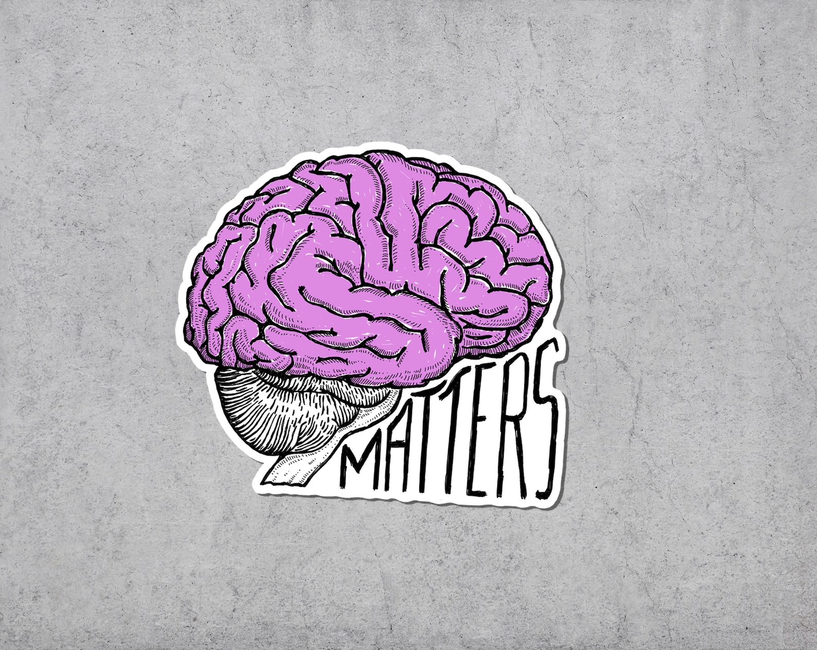 Brain Sticker Psychedelic Brain Matters Stoner Laptop | Etsy