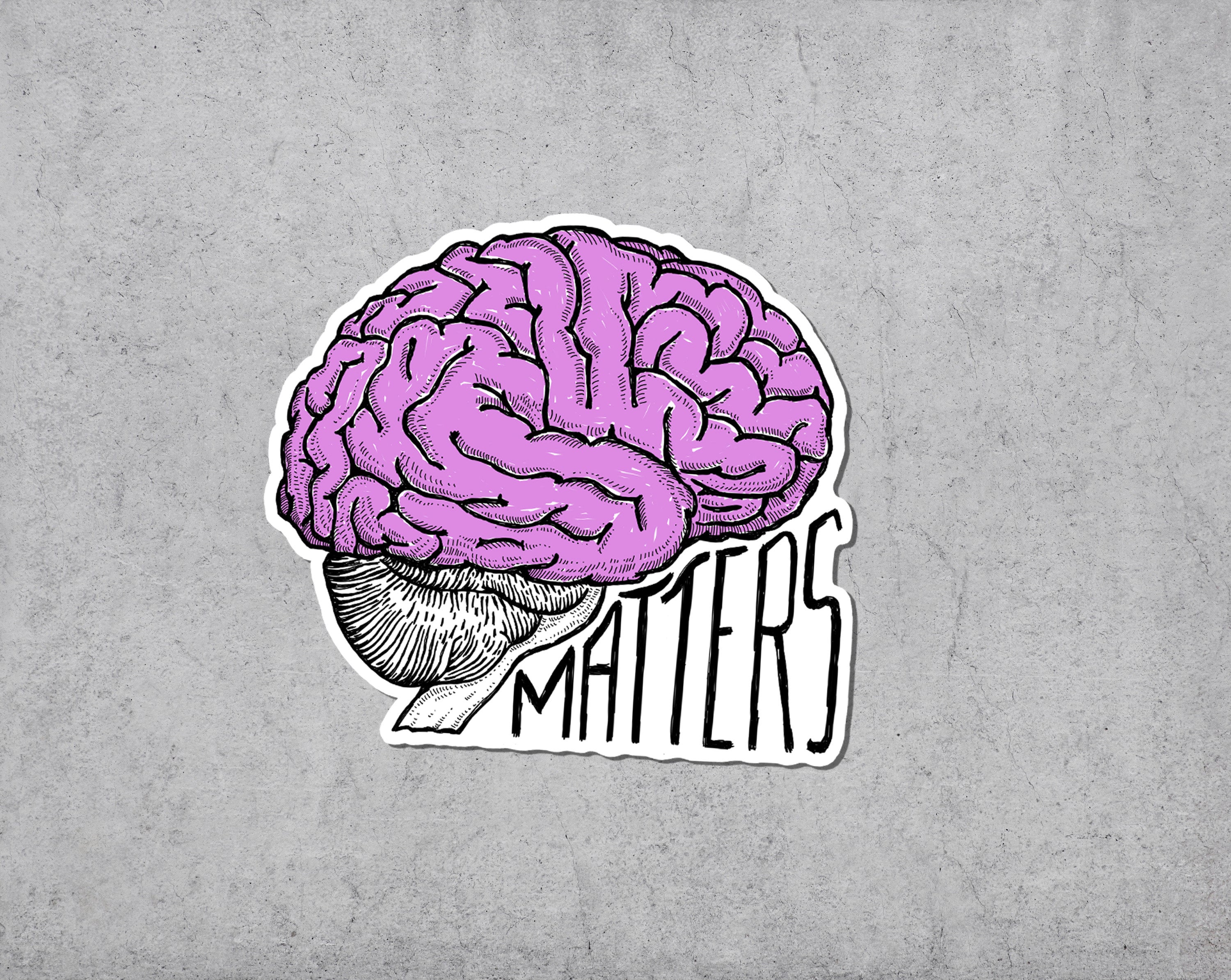 Brain Sticker, Psychedelic, Brain Matters, Stoner, Laptop Stickers ...