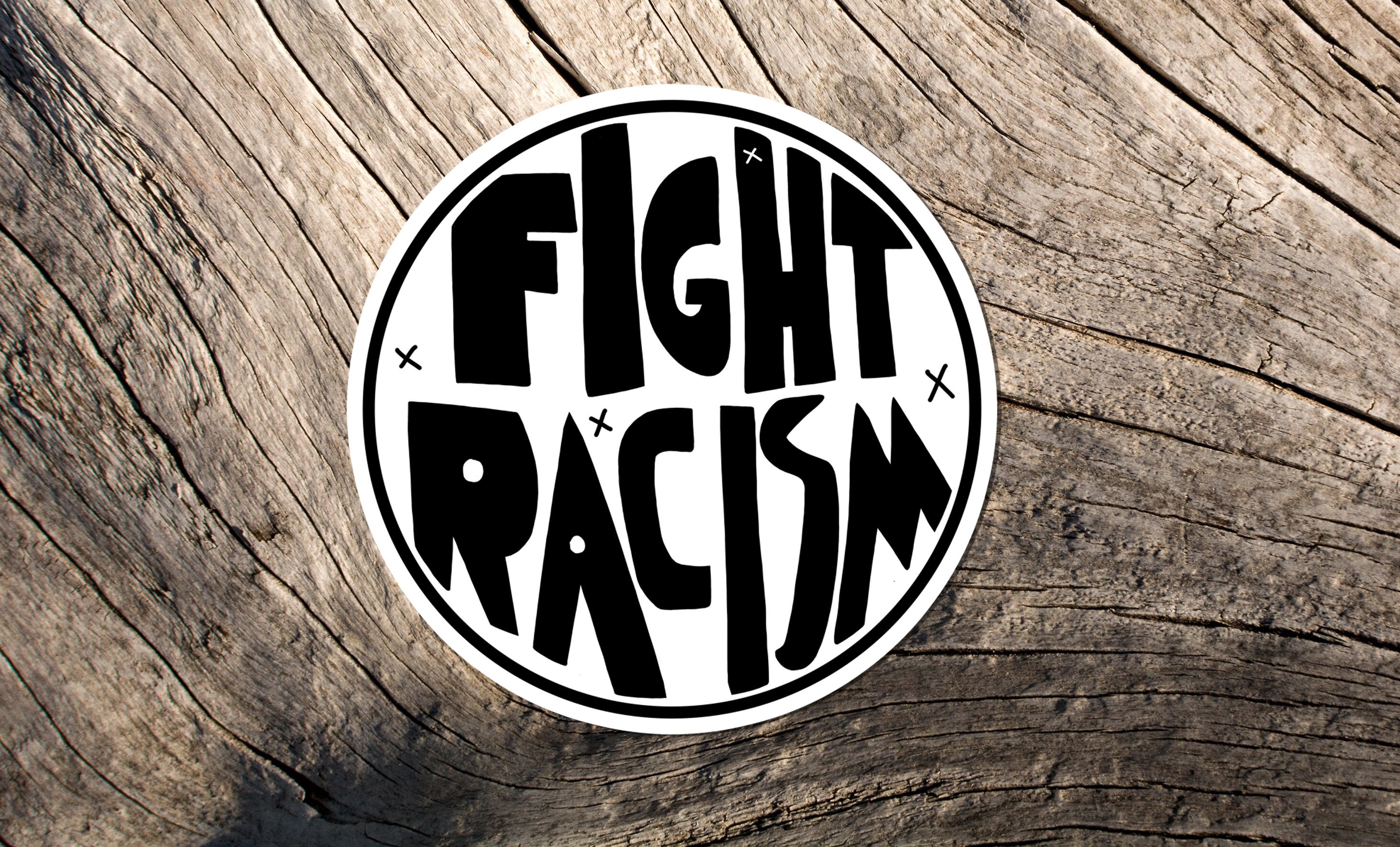Fight Racism Sticker Anti Racist No Human Is Illegal | Etsy