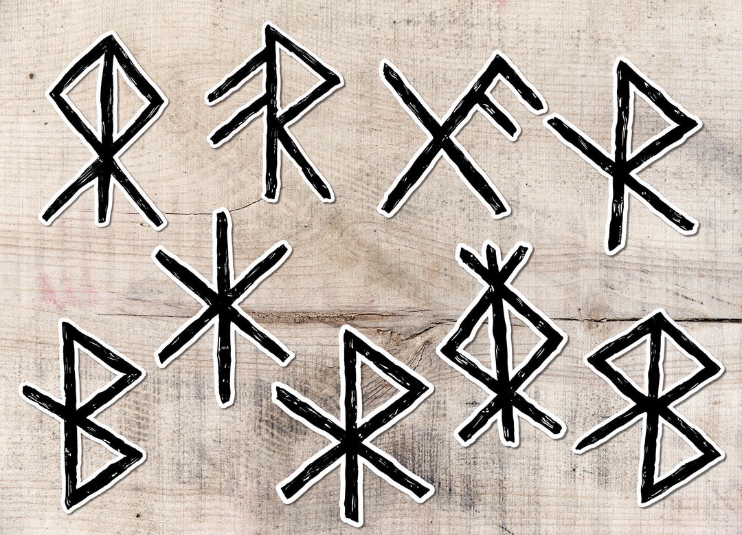 Rune Sticker Pack, Coupon, Bundle, Rune Sticker, Viking, Futhark ...