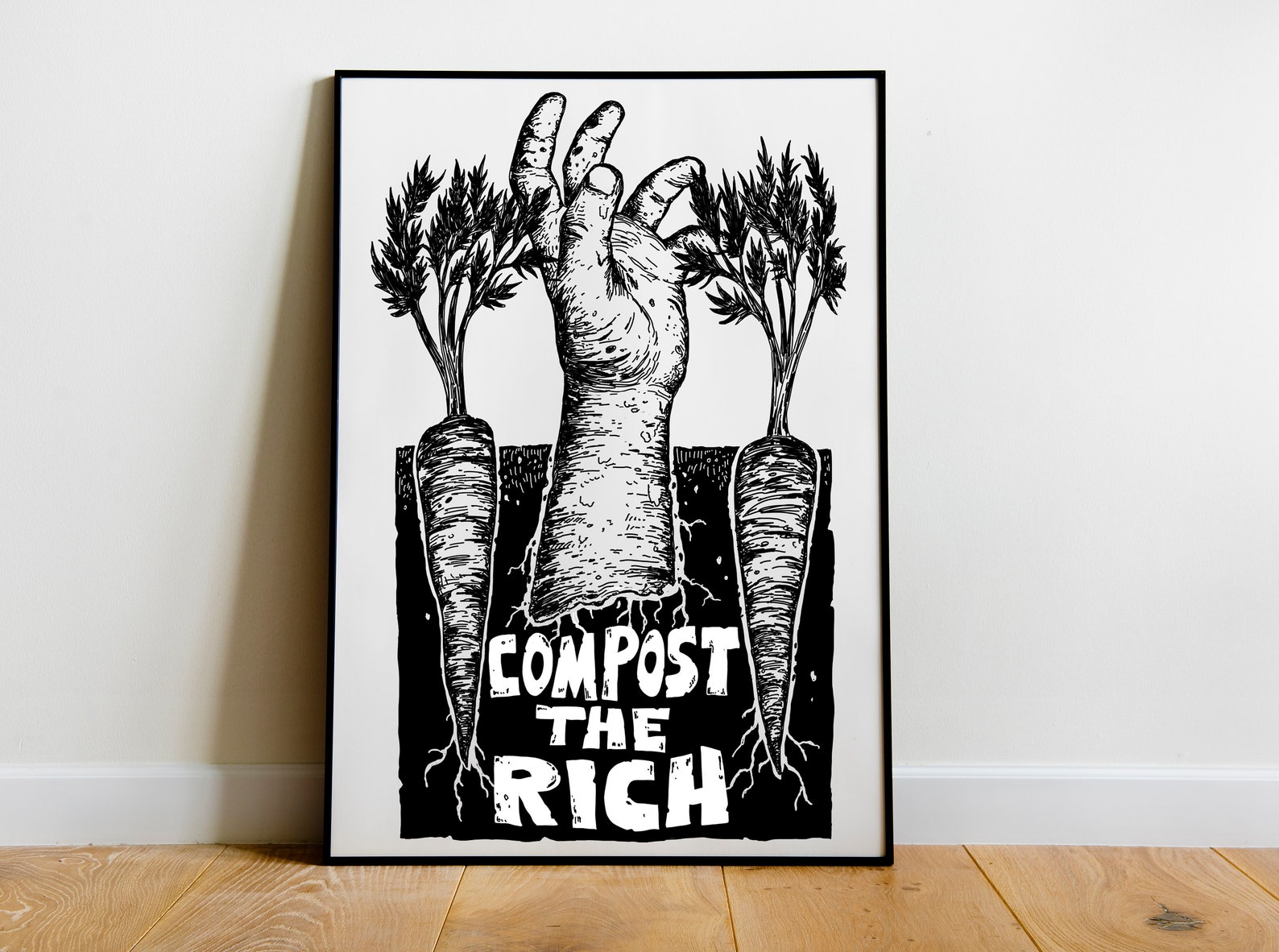 Compost the Rich Poster, Leftist, Art Print, Anticapitalism, Socialism ...
