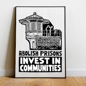 Abolish Prisons Poster, Socialism, Resist, Poster, ACAB, Abolitionist ...
