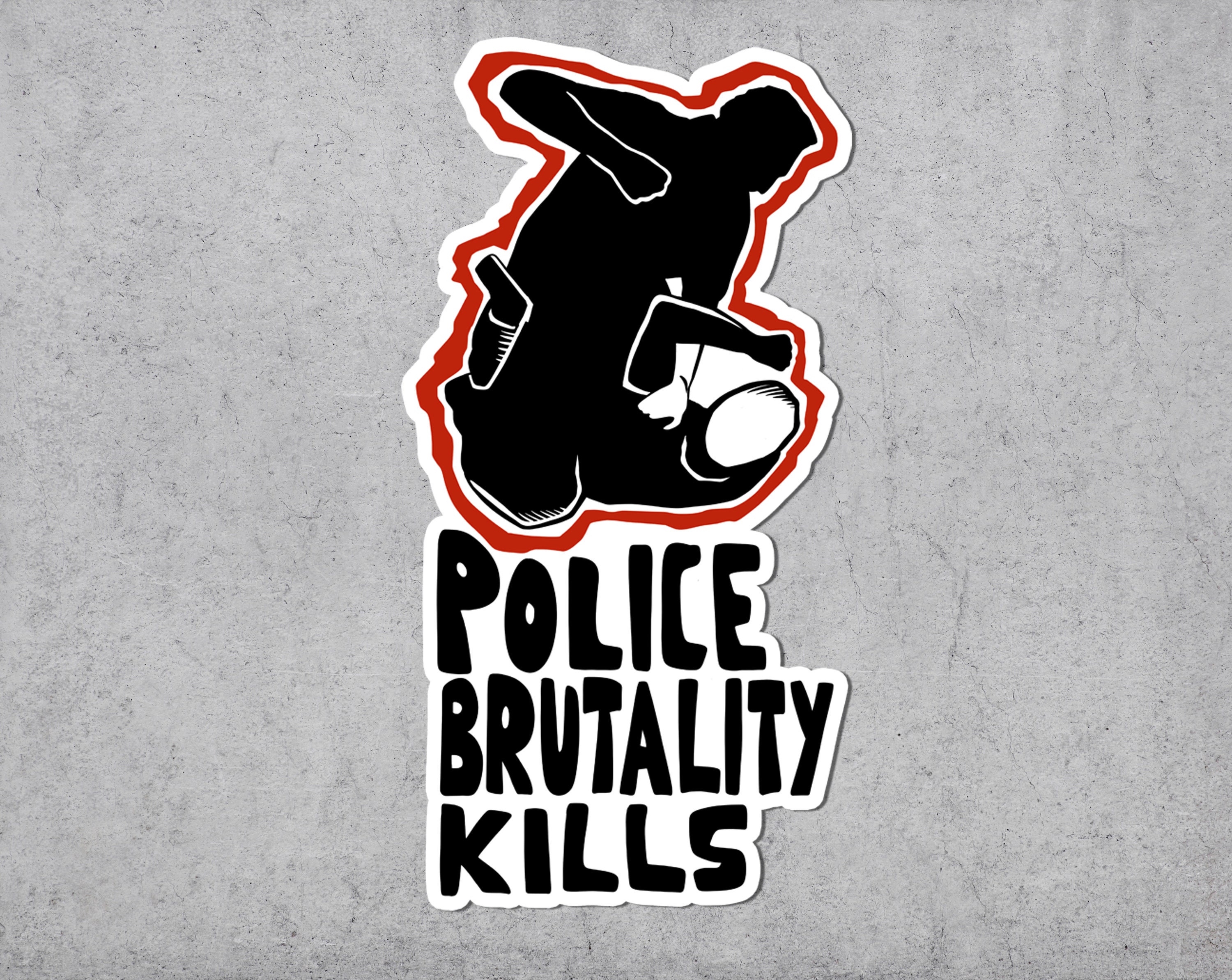Police Brutality Sticker Activism Vinyl Stickers Anarchy | Etsy