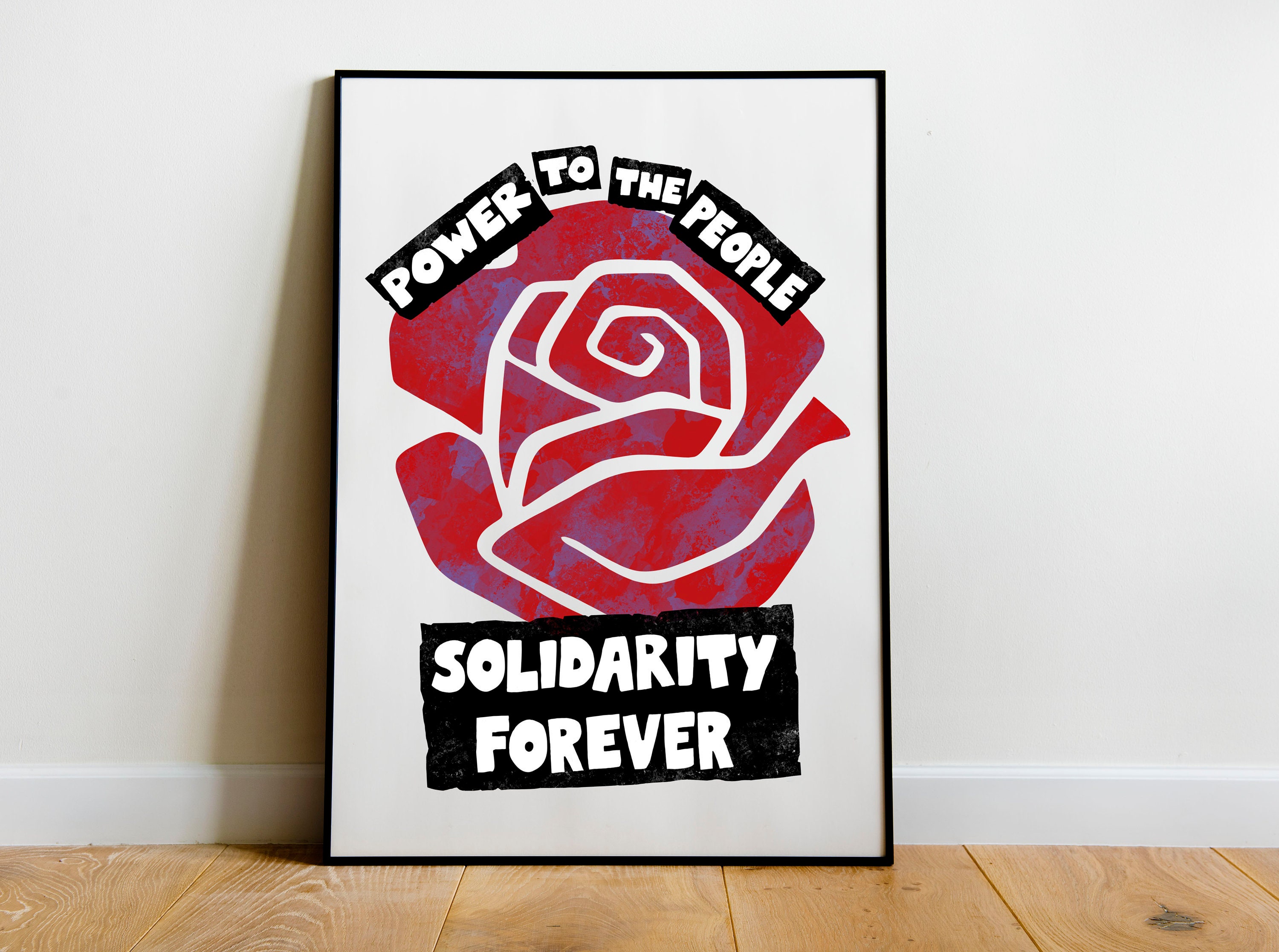 Solidarity Forever Print, Leftist, Art Print, Anticapitalism, Socialism ...