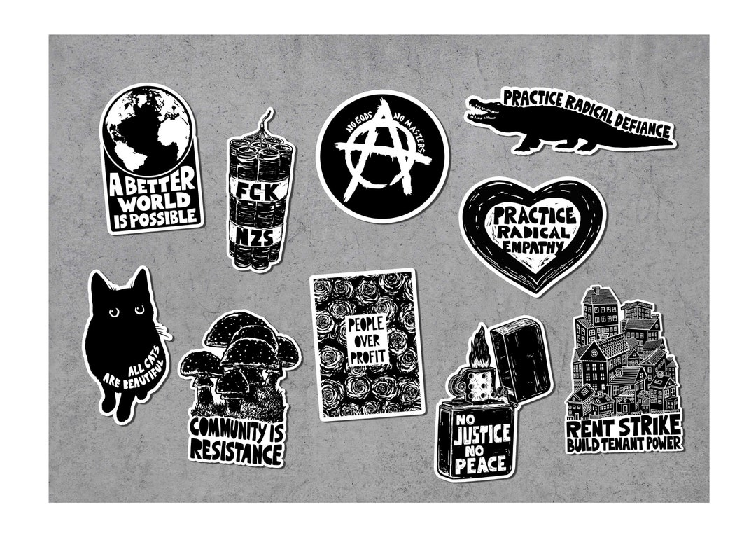 Activism Sticker Pack , Punk, Leftist, Communism, Coupon, Eat the Rich ...