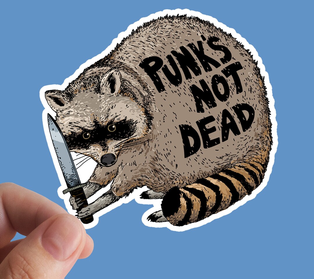 Punk's Not Dead Sticker, Vinyl Stickers, Punk, Leftist, Protest ...