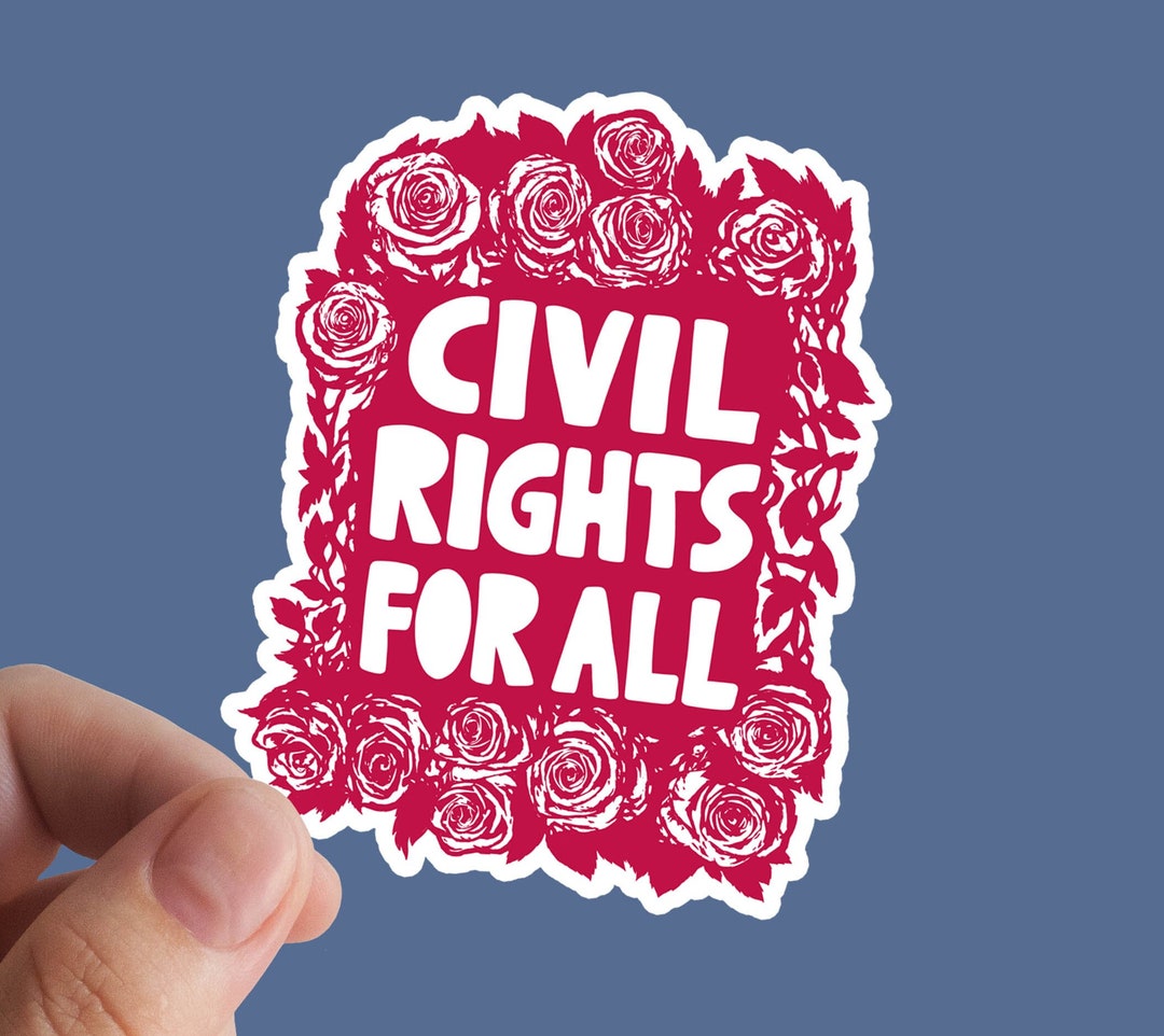 Civil Rights Sticker, Vinyl Sticker, Rights, Communist, Eat the Rich ...