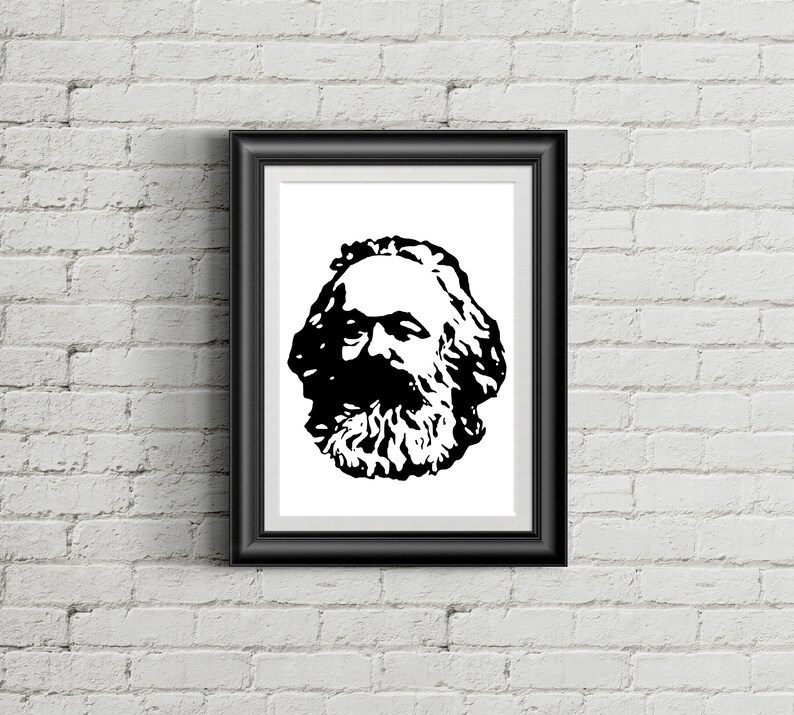 Karl Marx Art Print Socialism Karl Marx Anti - Etsy