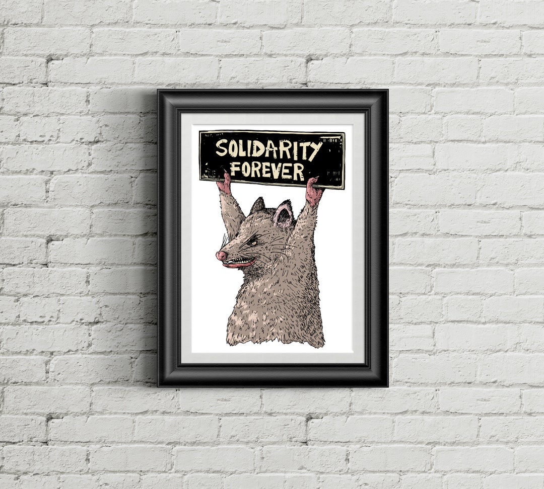 Solidarity Forever Print, Leftist, Labor Union, Art Print ...