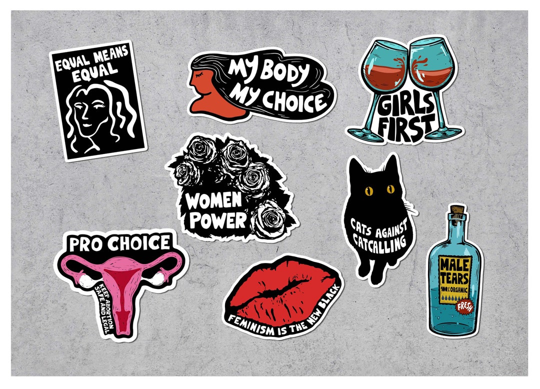 Feminism Sticker Pack , Coupon, Bundle, Feminism, Leftist, Communist ...