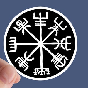Viking Compass Sticker, Viking, Rune, Vinyl Sticker, Decals ...
