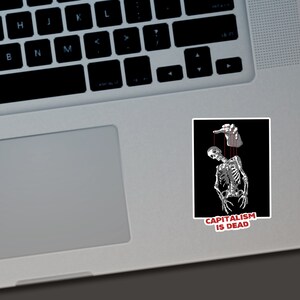 Capitalism is Dead Sticker, Socialism, Vinyl Stickers, Leftist, Anti ...