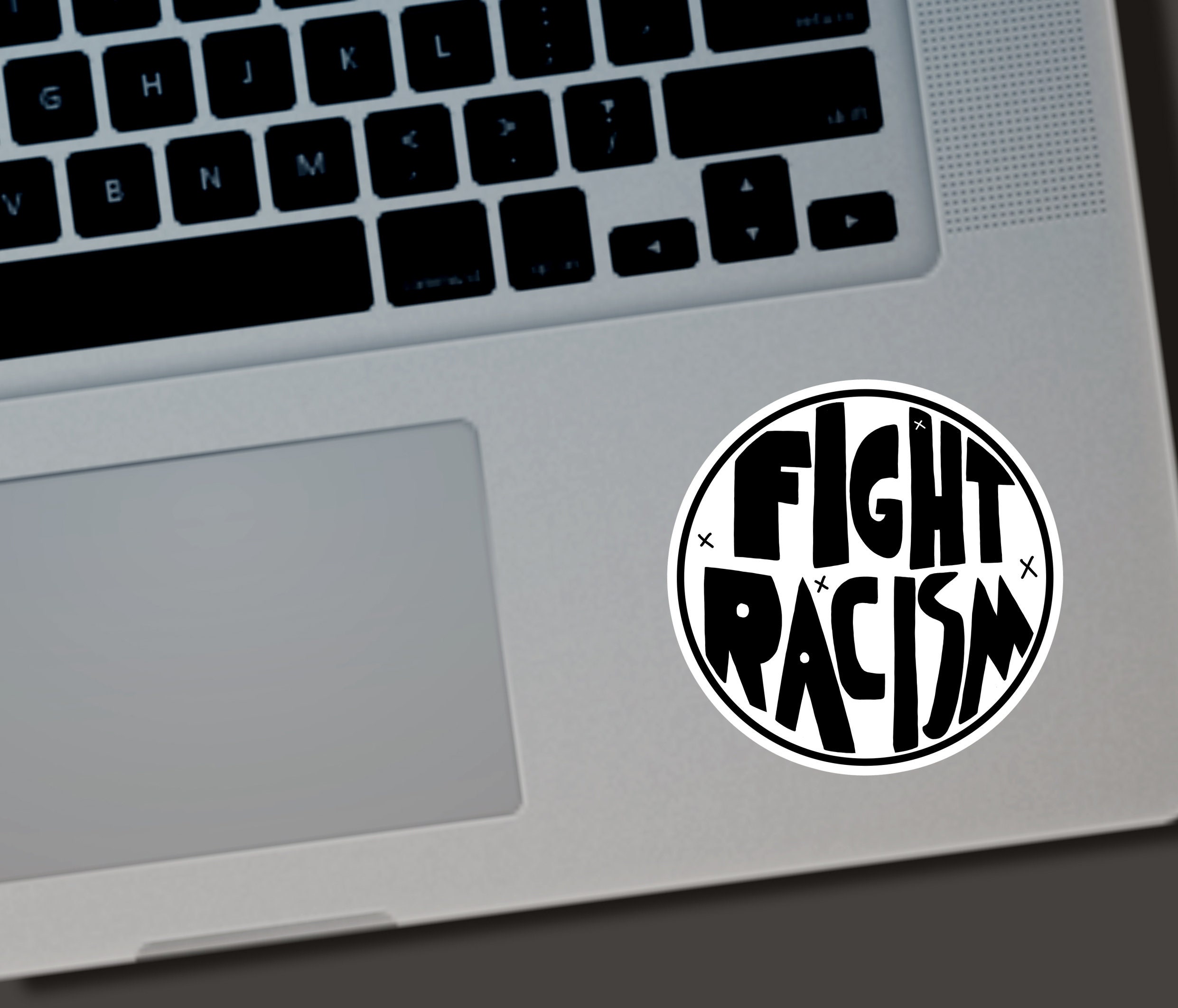 Fight Racism Sticker Anti Racist No Human Is Illegal | Etsy