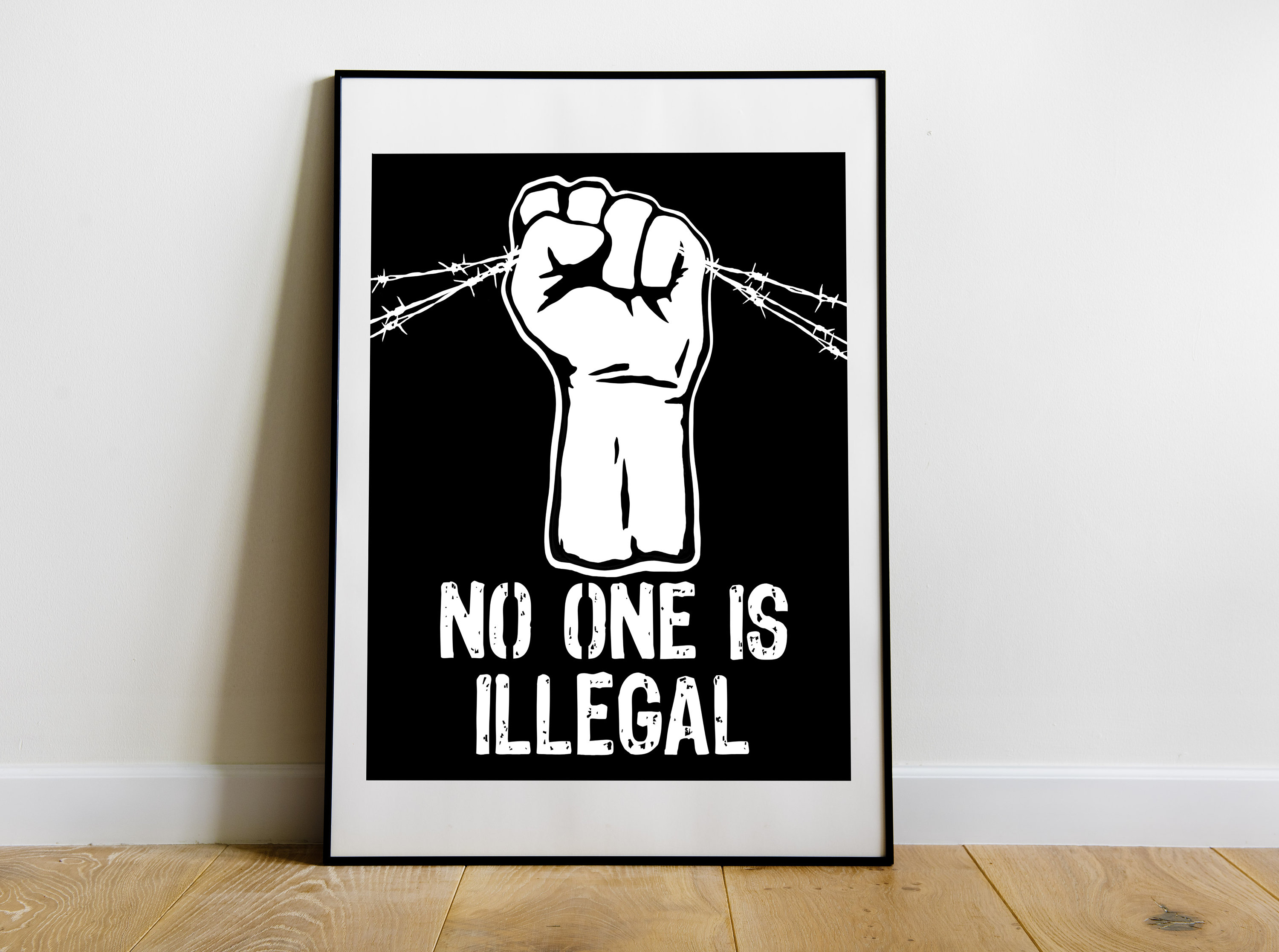 No One is Illegal Print, Socialism, Marxist, Indigenous People, Anti ...