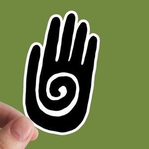 Hopi Hand Sticker, Healing, Vinyl Sticker, Decals, Magic Symbol ...